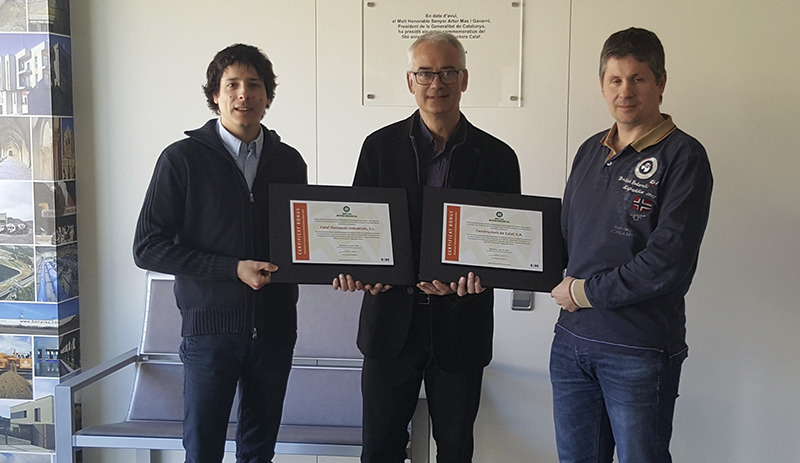 Reconeixement de la Mútua a Calaf Trenching S.L. i Construct